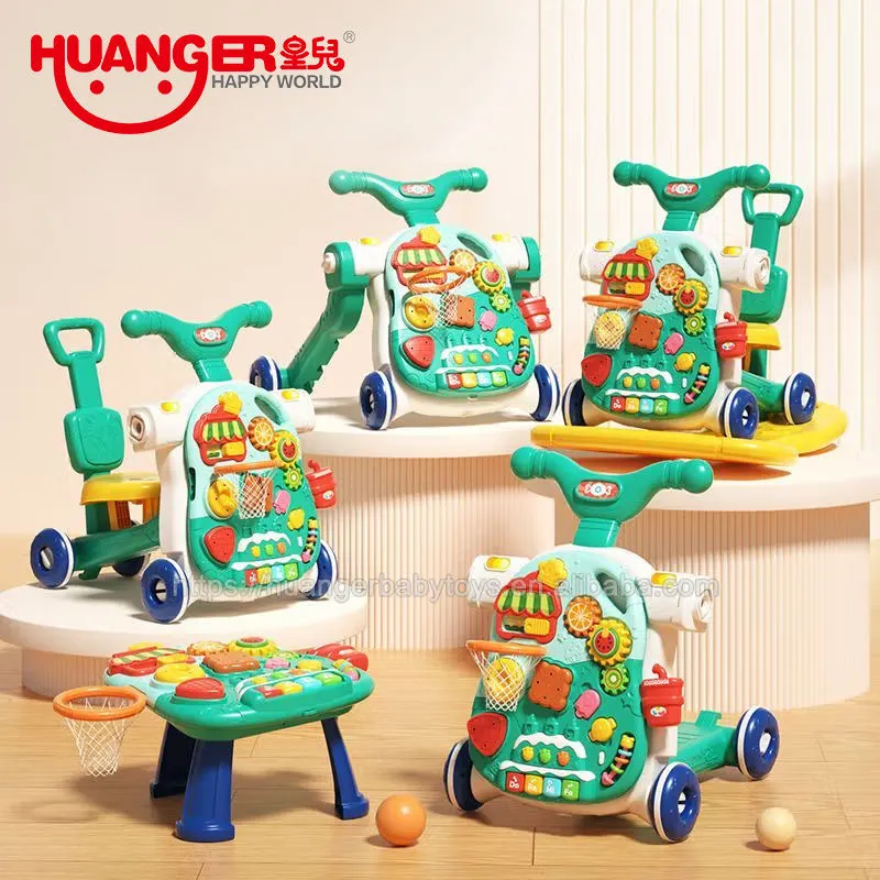 Huanger Multifunctional Baby Walkers Andador Activity Table Kids ...